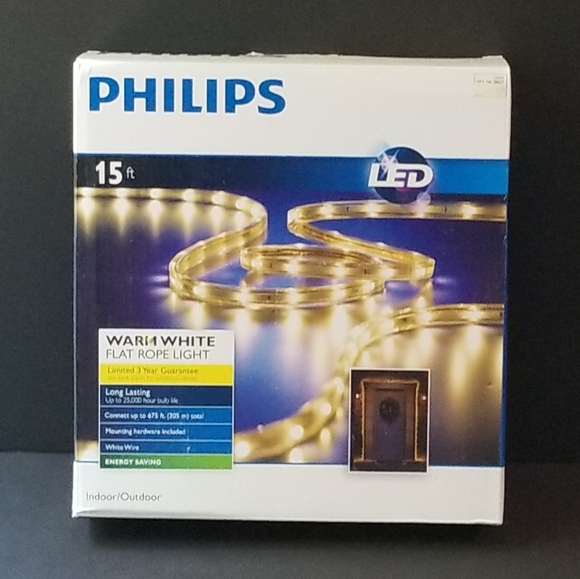 Philips | Holiday | Philips Flat Rope Light Led Warm White 5 Ft | Poshmark